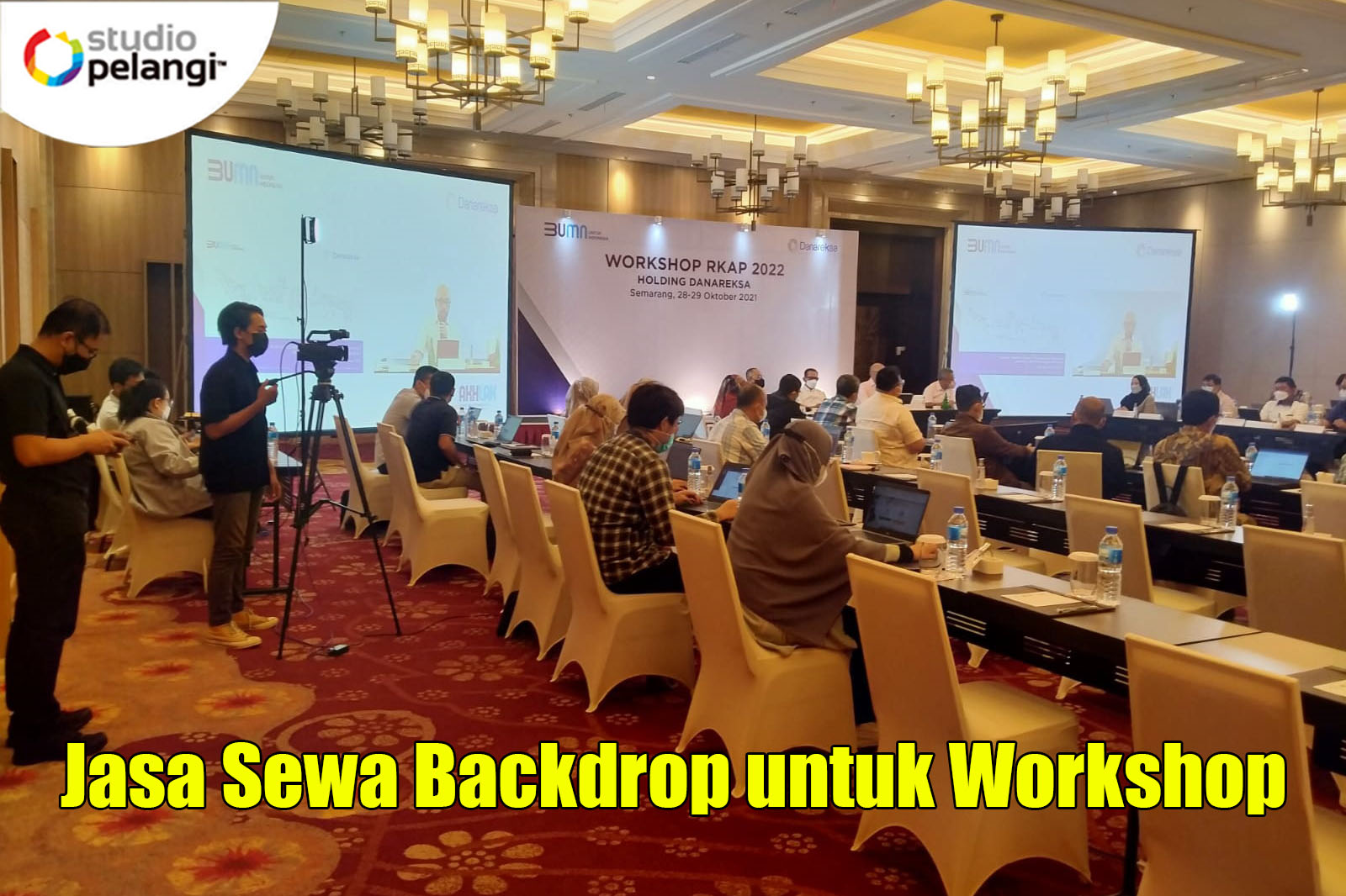 Jasa Sewa Backdrop untuk Webinar - Pelangi Event Production