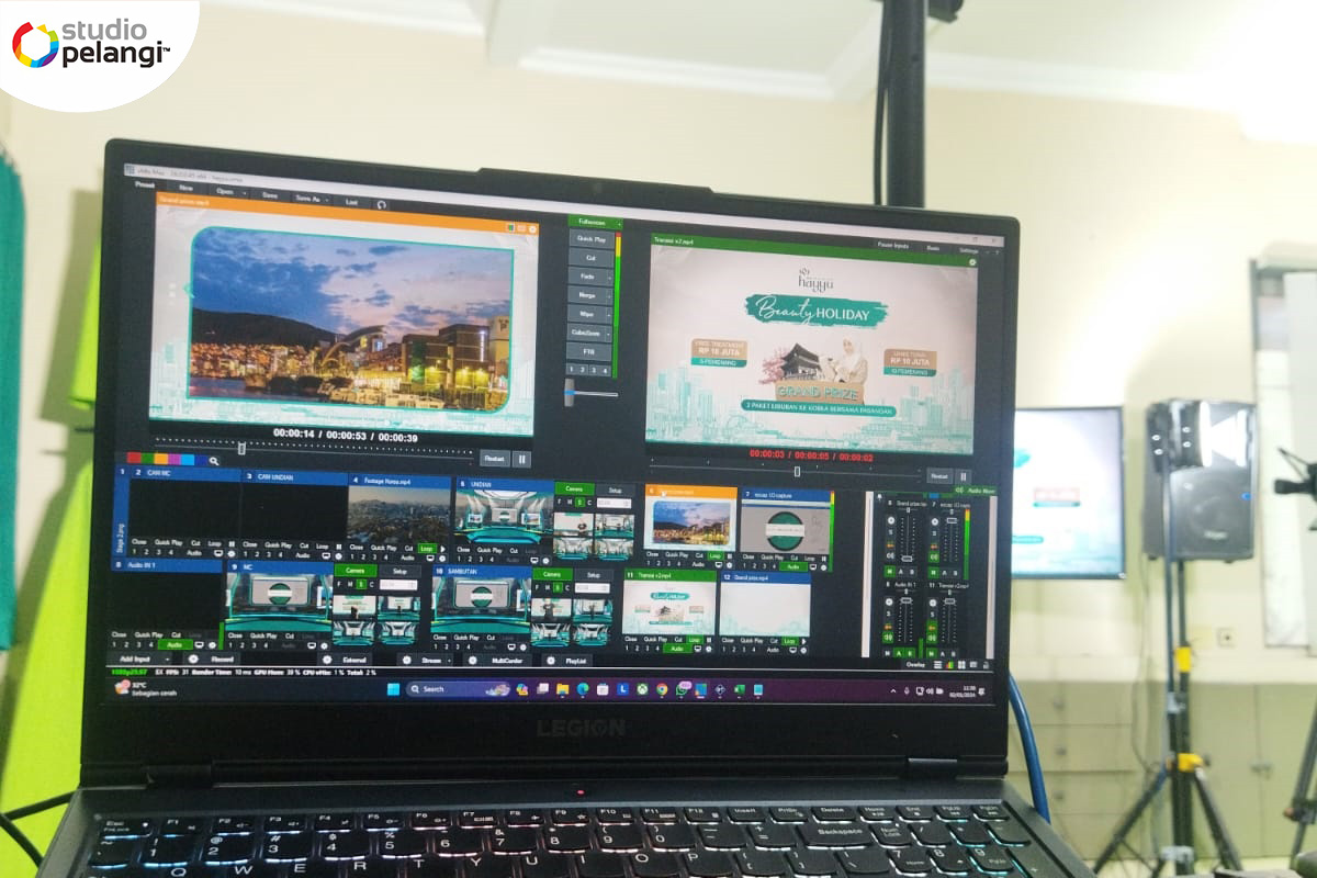 Jasa Live Streaming Green Screen - Pelangi Event Production
