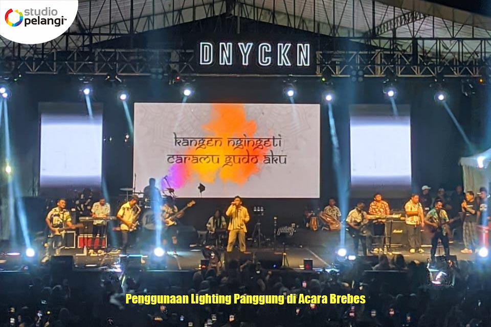 Penggunaan Lighting Panggung di Acara Brebes - Pelangi Event Production