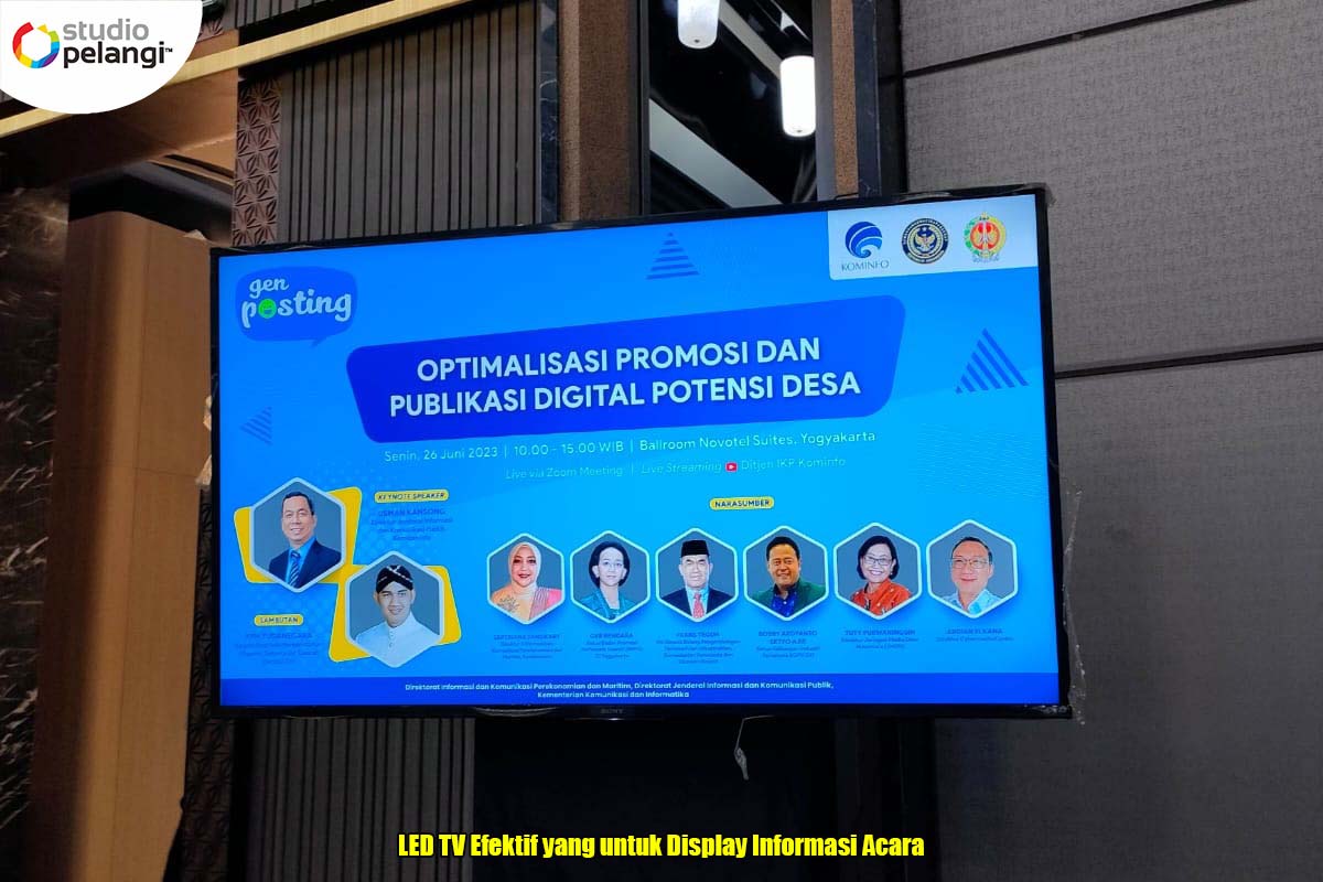 LED TV yang Efektif untuk Display Informasi Acara - Pelangi Event ...